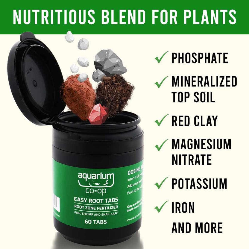 Easy Root Tabs | Aquarium Plant Fertilizer Made of Enriched Soil ...